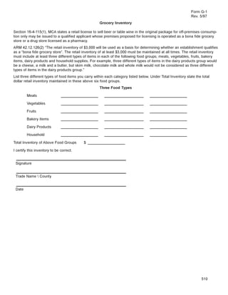 One Stop Form_G-1 | PDF