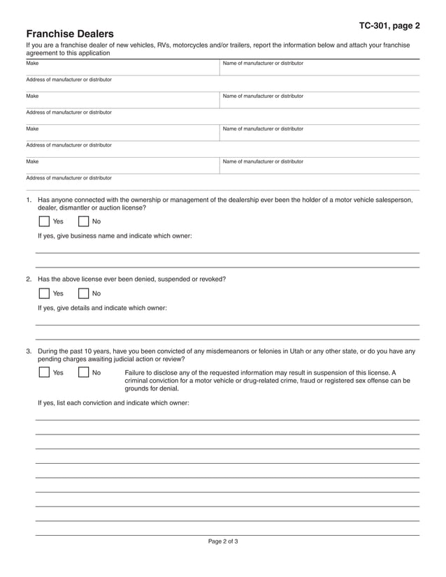 tax.utah.gov forms current tc tc-301 | PDF