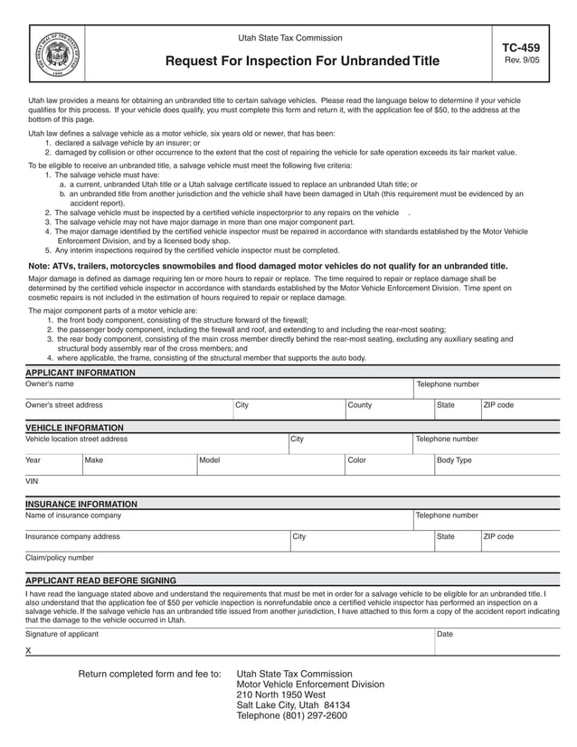 tax.utah.gov forms current tc tc-459 | PDF