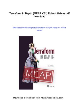 Terraform in Depth (MEAP V01) Robert Hafner | PDF