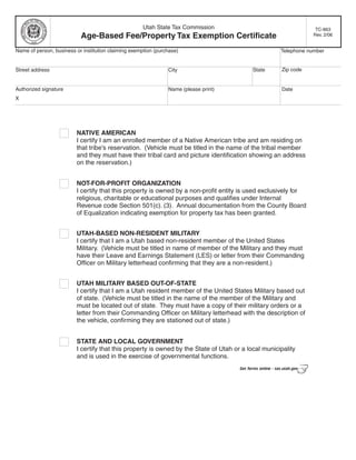 tax.utah.gov forms current tc tc-863 | PDF