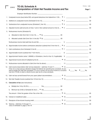 tax.utah.gov forms current tc tc-20 | PDF