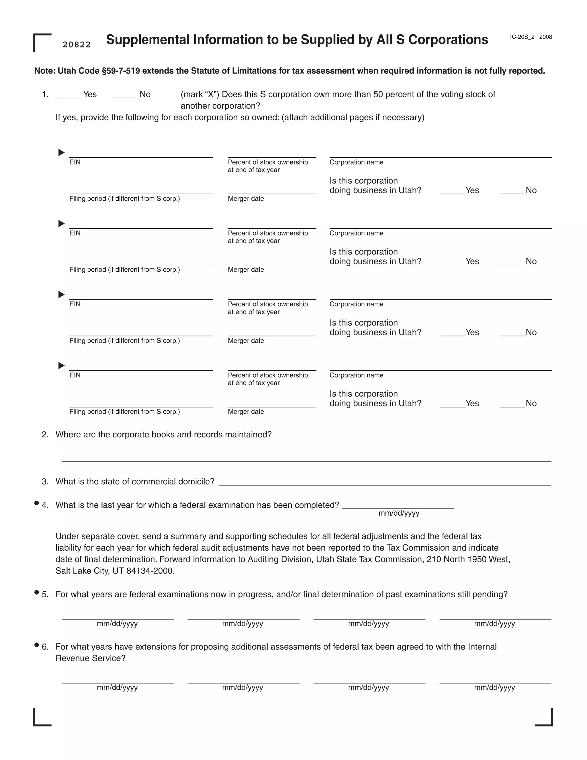 tax.utah.gov forms current tc tc-20s | PDF