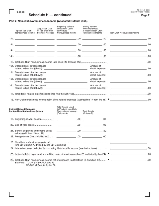 tax.utah.gov forms current tc tc-20s | PDF