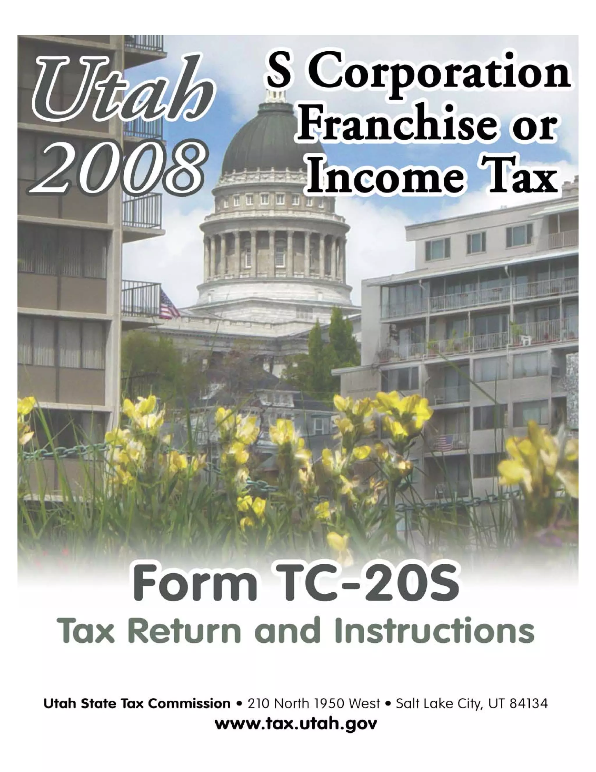 tax.utah.gov forms current tc tc-20sinst | PDF
