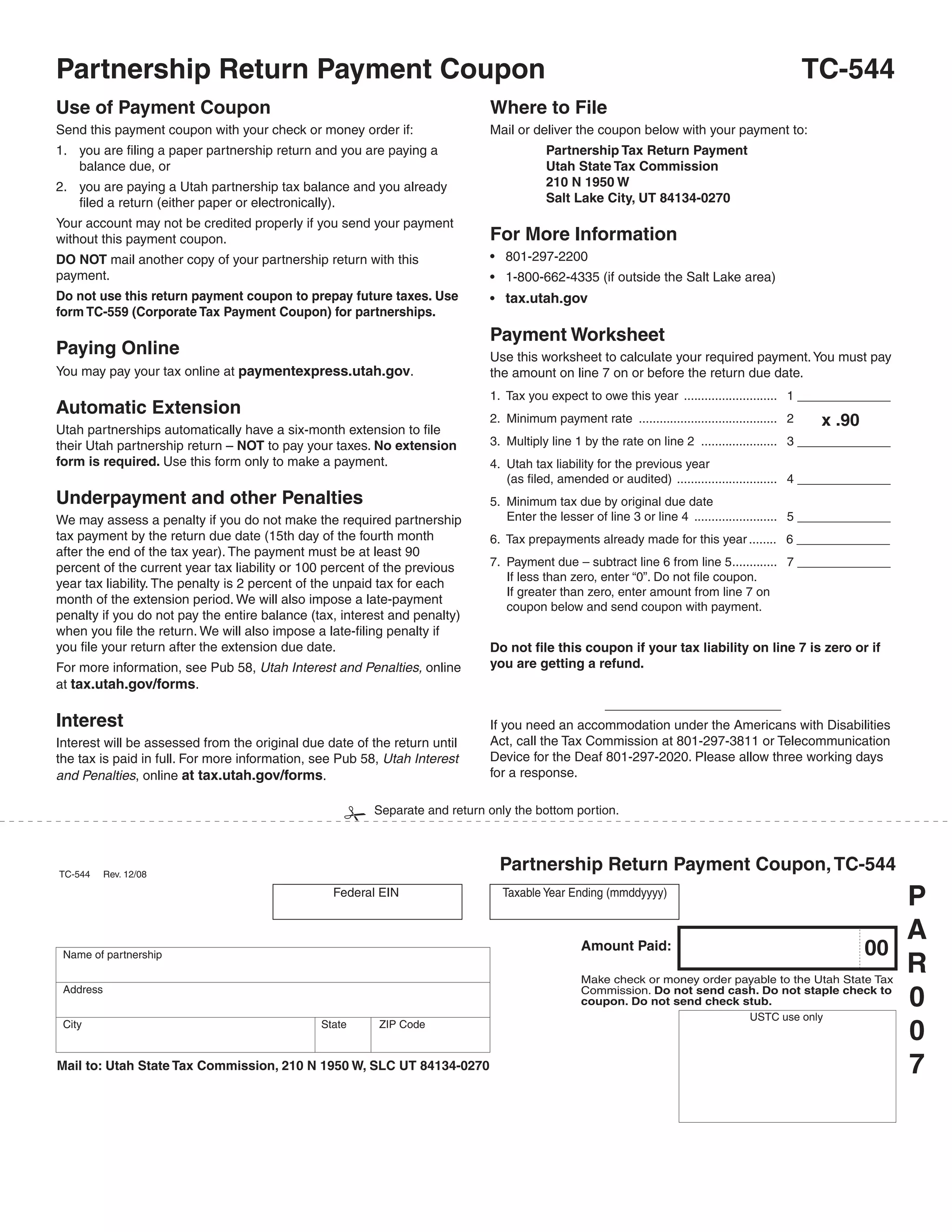 tax.utah.gov forms current tc tc-65 | PDF