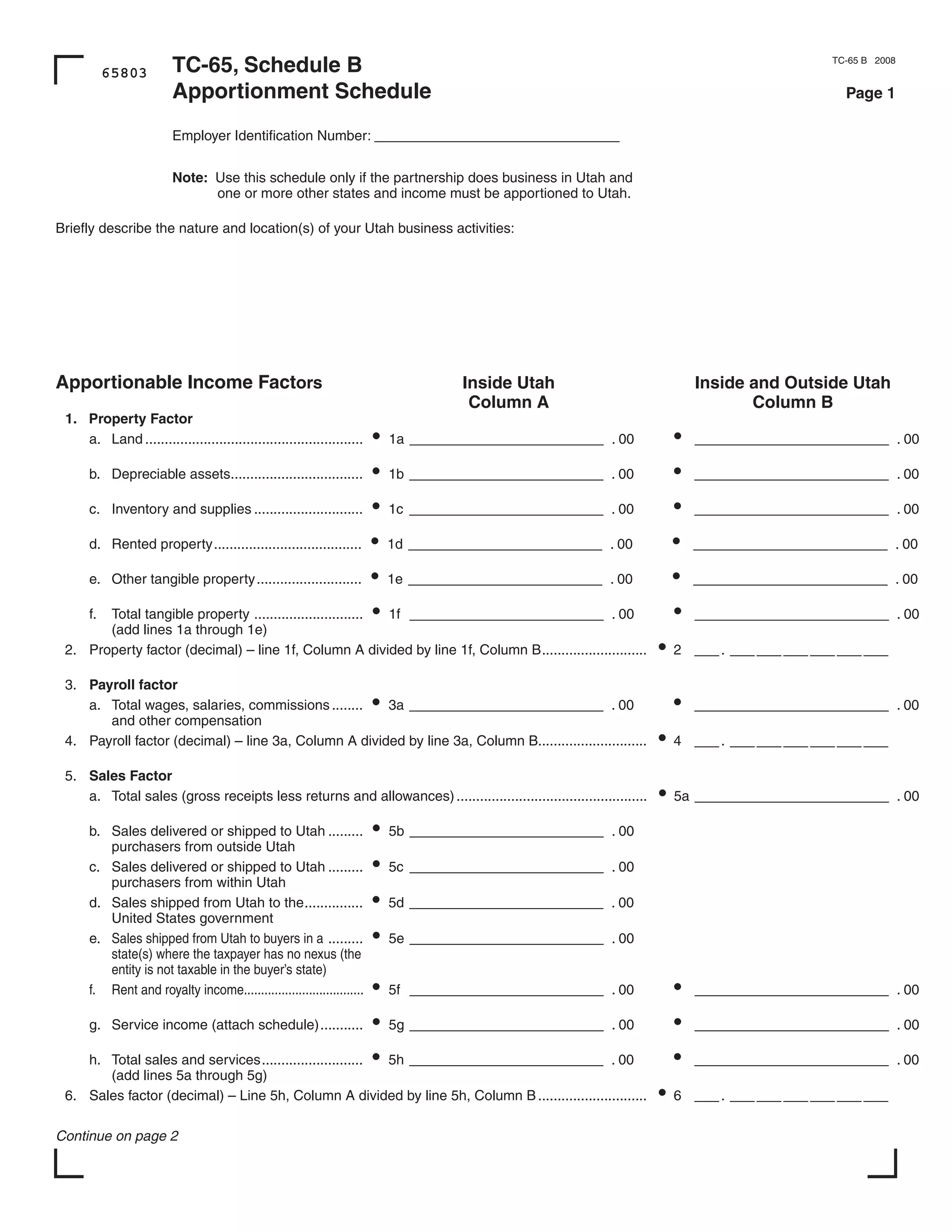 tax.utah.gov forms current tc tc-65 | PDF