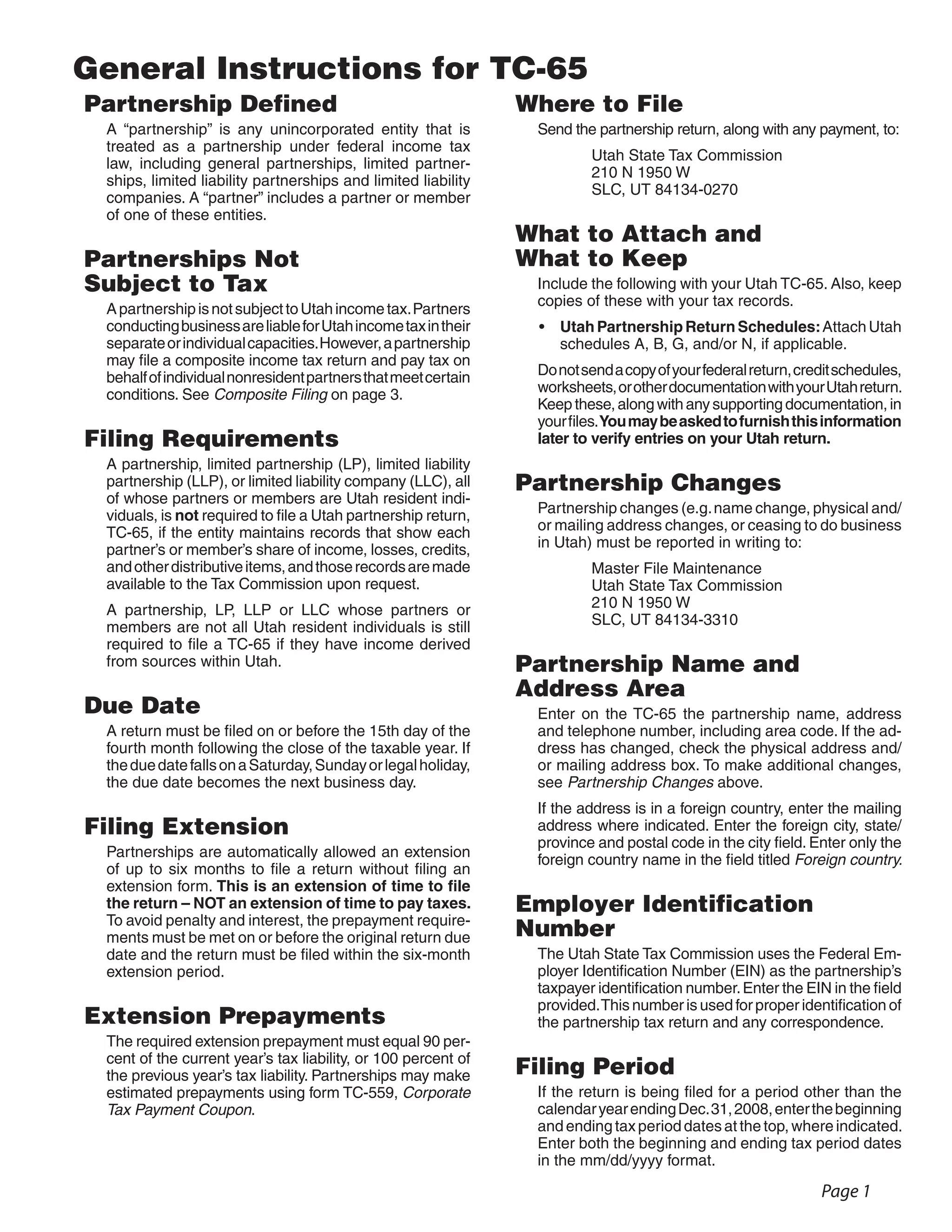 tax.utah.gov forms current tc tc-65 | PDF