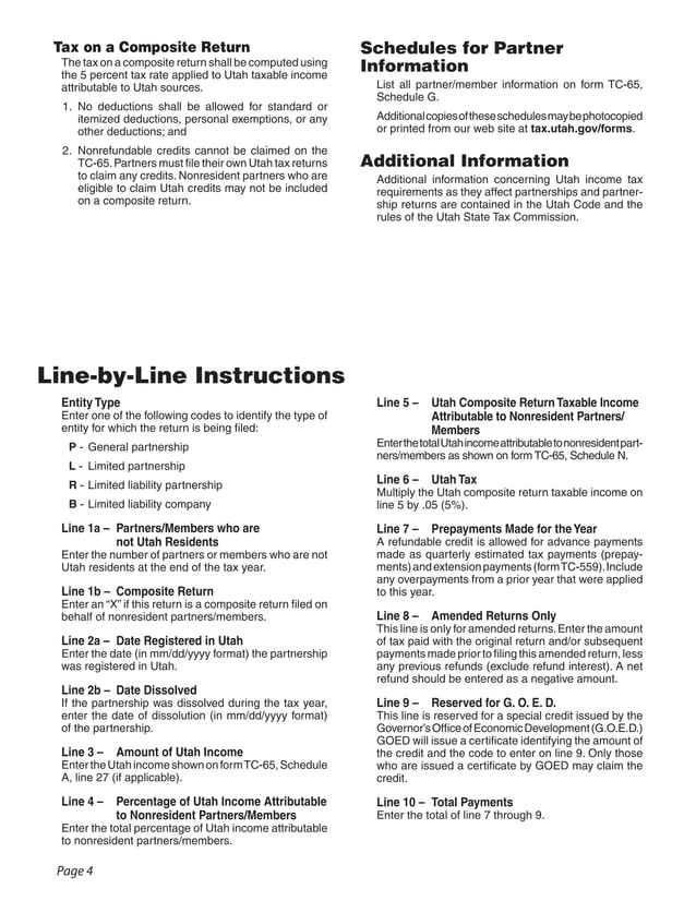 tax.utah.gov forms current tc tc-65 | PDF