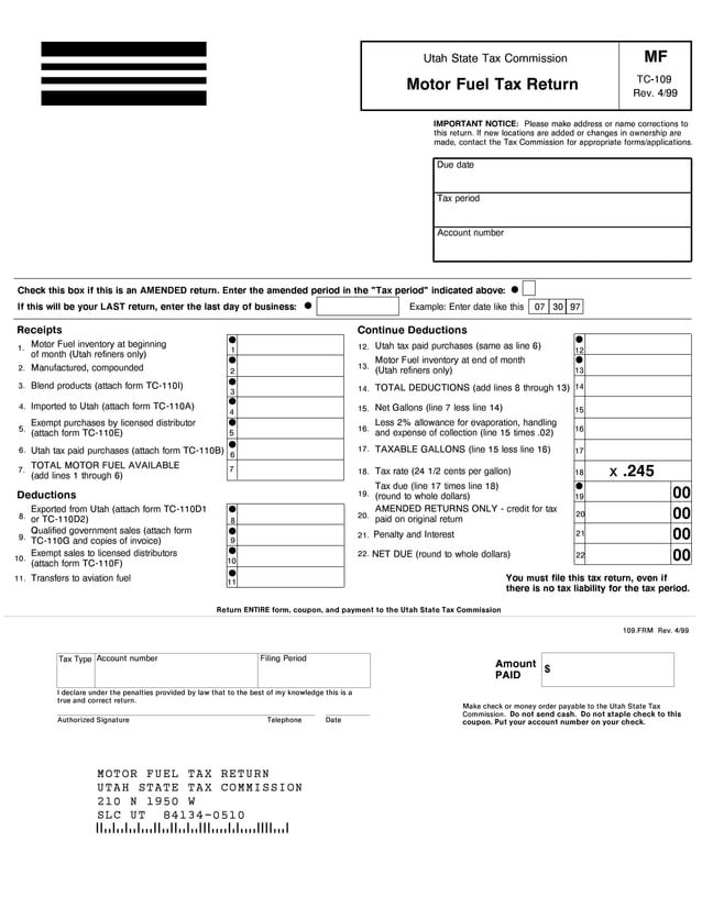 tax.utah.gov forms current tc tc-109 | PDF
