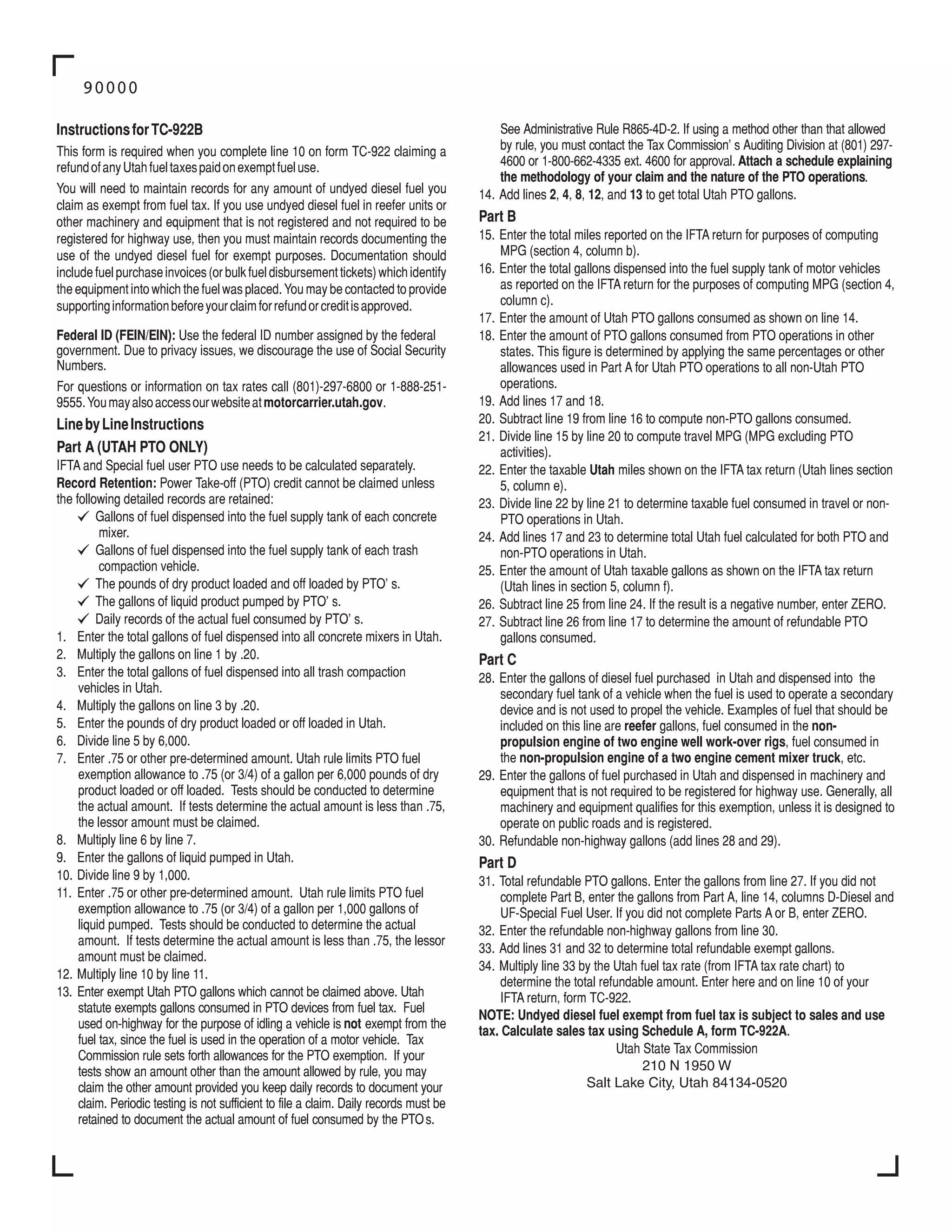 tax.utah.gov forms current tc tc-922b | PDF tax.utah.gov forms current tc tc-922b | PDF