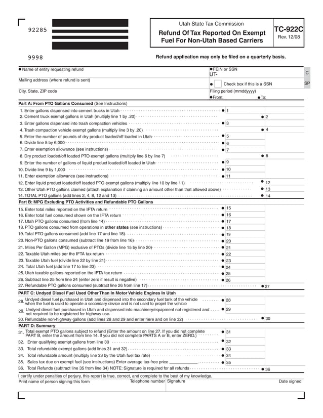 tax.utah.gov forms current tc tc-922c | PDF tax.utah.gov forms current tc tc-922c | PDF