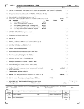 tax.utah.gov forms current tc tc-40 | PDF