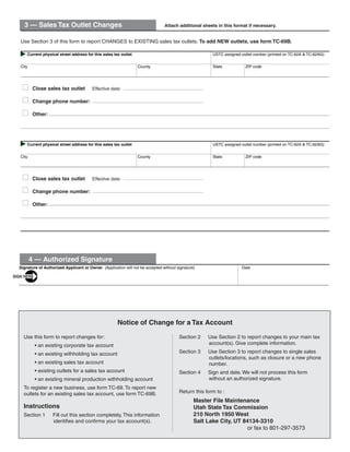tax.utah.gov forms current tc tc-69c | PDF | Business Accounting ...