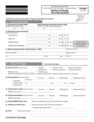 tax.utah.gov forms current tc tc-69c | PDF