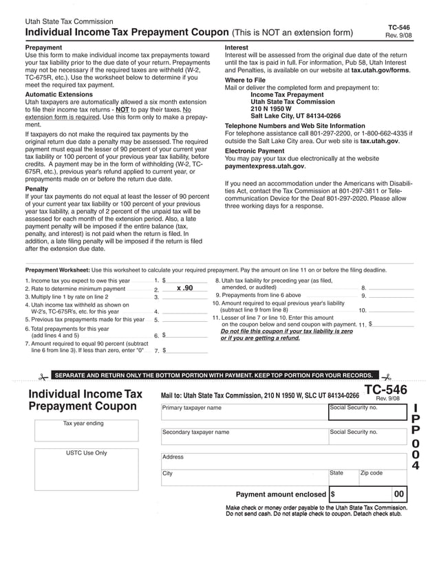 tax.utah.gov forms current tc tc-546 | PDF