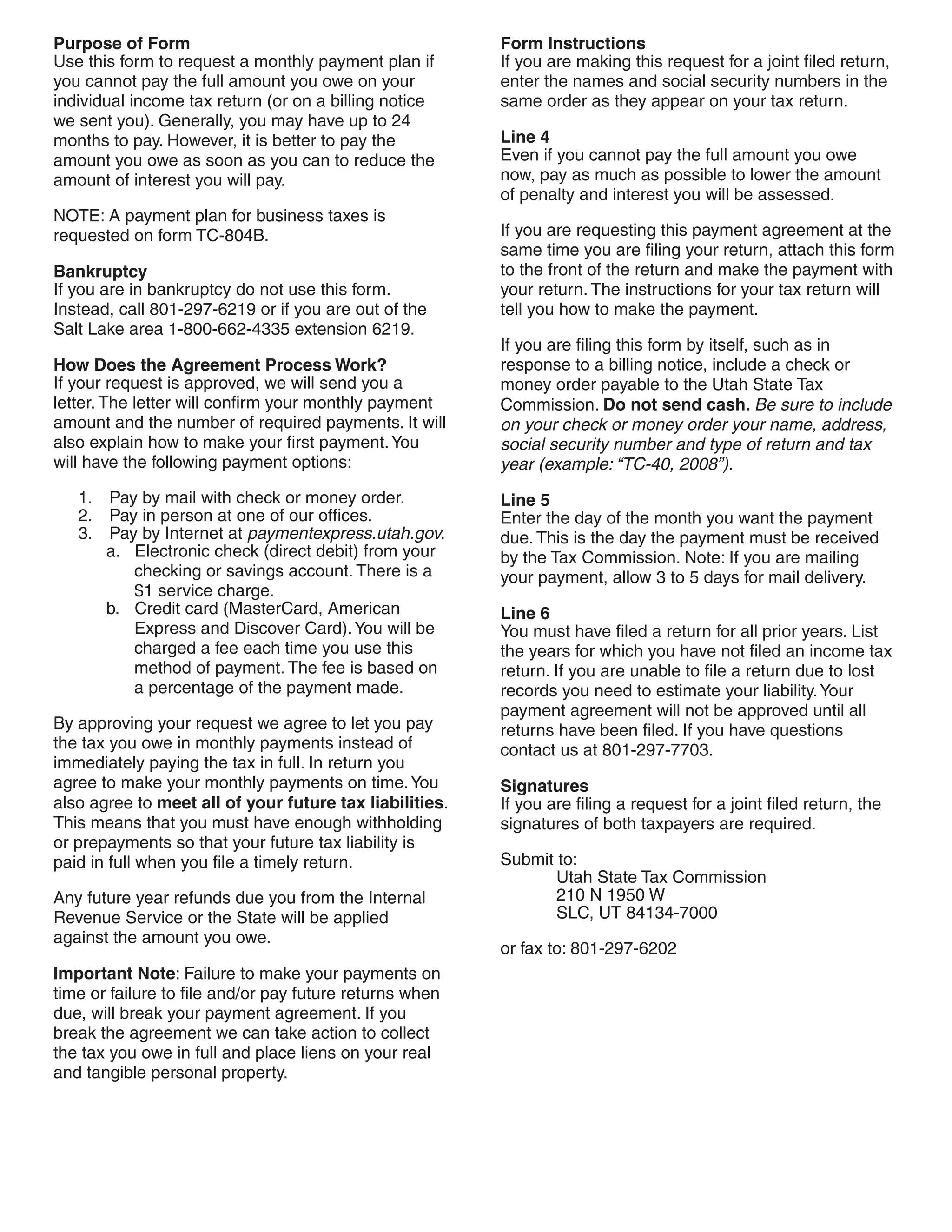 tax.utah.gov forms current tc tc-804 | PDF