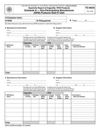 tax.utah.gov forms current tc tc-562 | PDF | Illegal Drugs, Tobacco ...