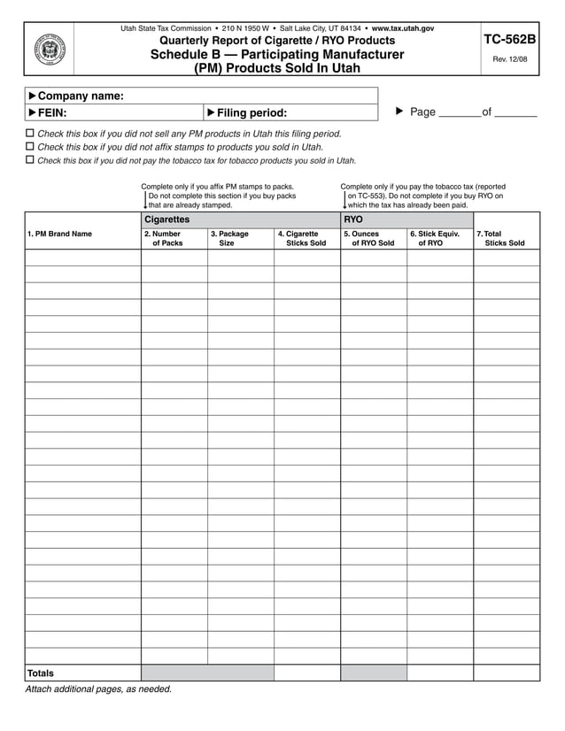 tax.utah.gov forms current tc tc-562 | PDF