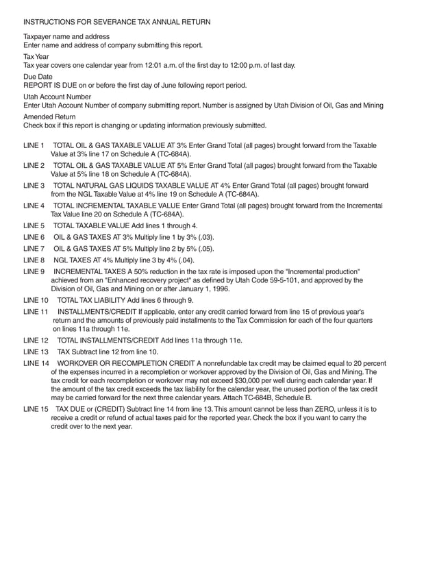 tax.utah.gov forms current tc tc-684 | PDF
