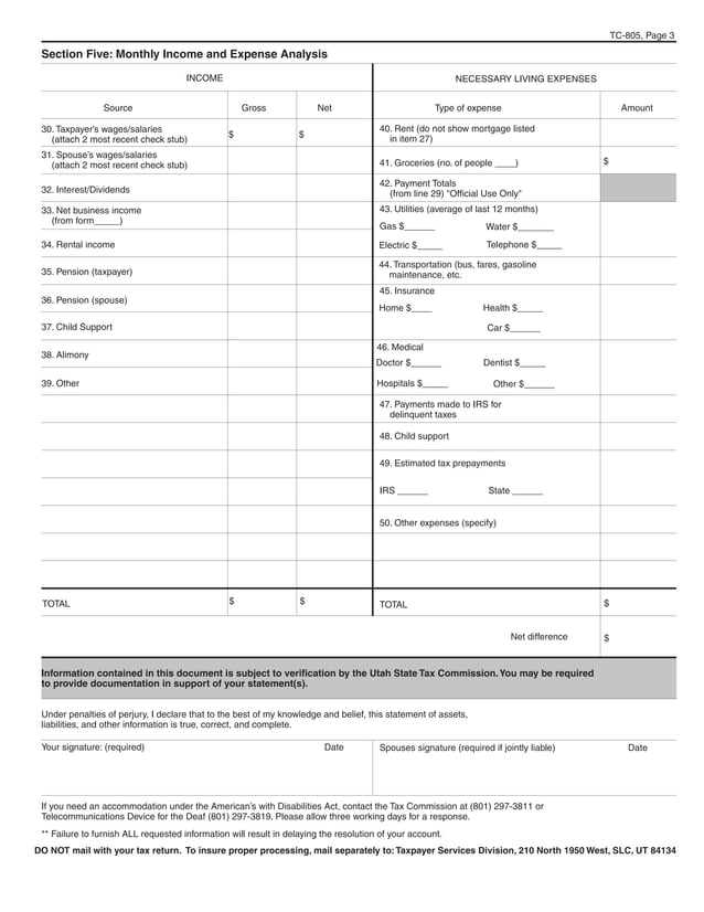 tax.utah.gov forms current tc tc-805 | PDF