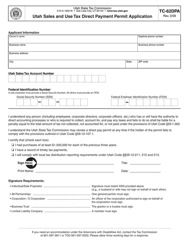 tax.utah.gov forms current tc tc-62dpa | PDF