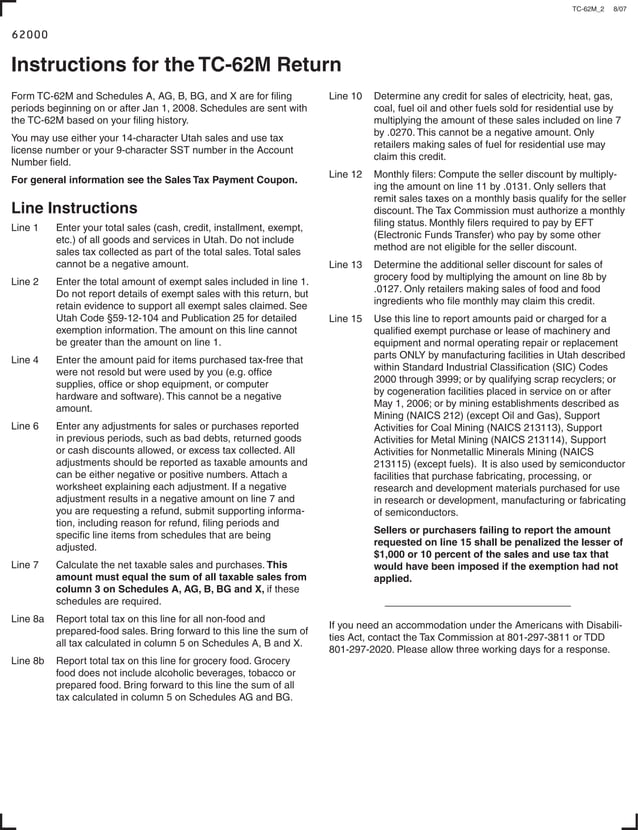 tax.utah.gov forms current tc tc-62m-print | PDF