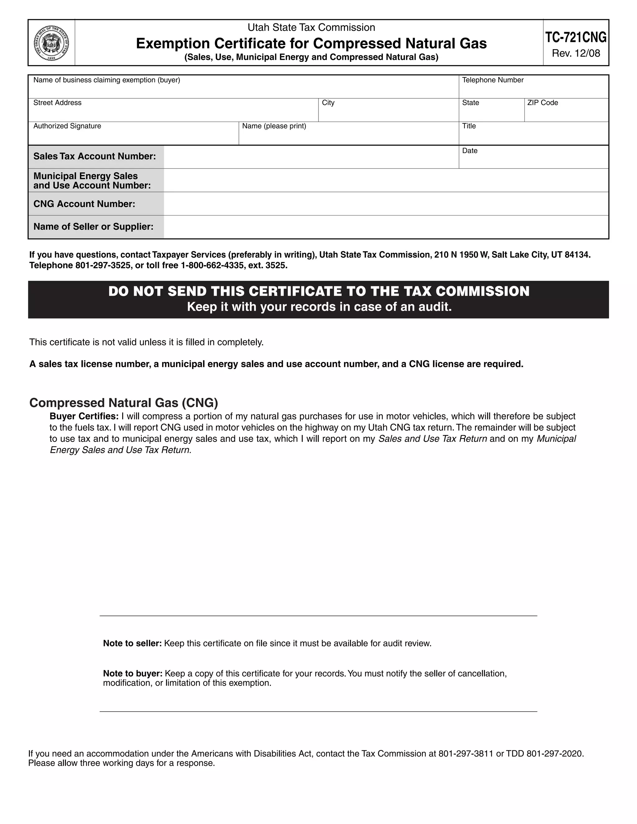 tax.utah.gov forms current tc tc-721cng | PDF