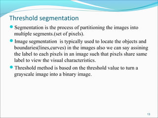 brain tumor detection by thresholding approach | PPT | Free Download