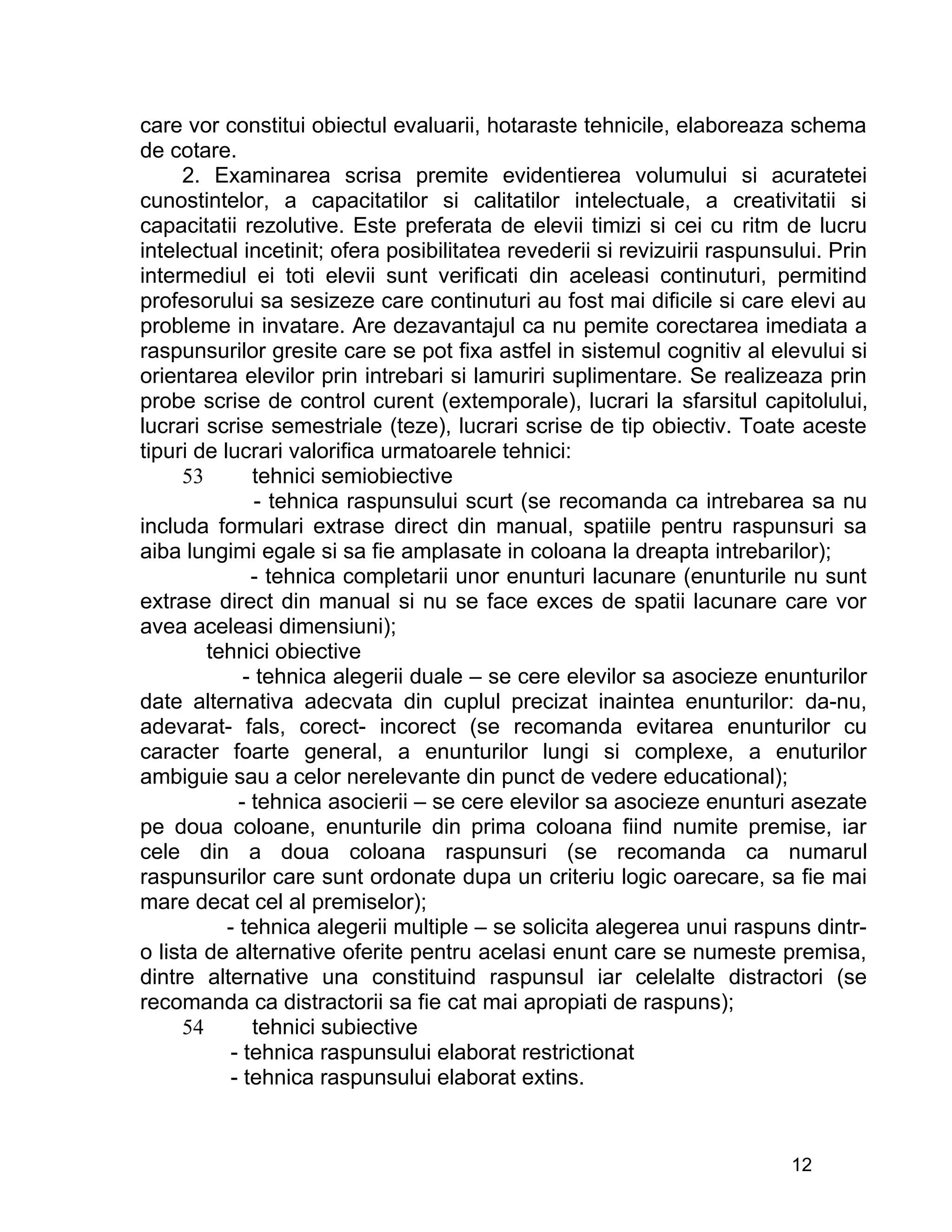 Evaluarea procesului didactic | DOC