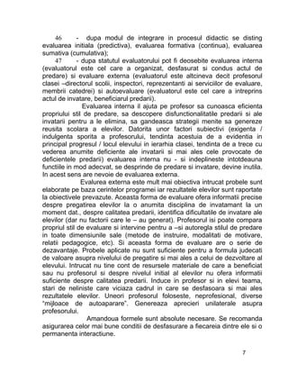 Evaluarea procesului didactic | DOC