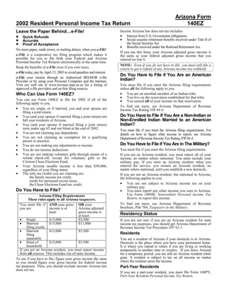 azdor.gov Forms 140EZi | PDF | Personal Taxes | Personal Finance
