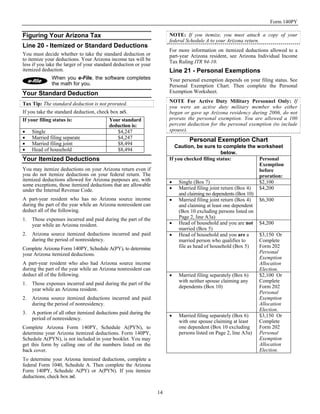 azdor.gov Forms 140PY%20instructions%202D | PDF