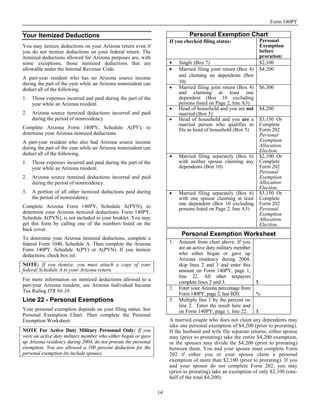 azdor.gov Forms instr%20140PY%202D | PDF