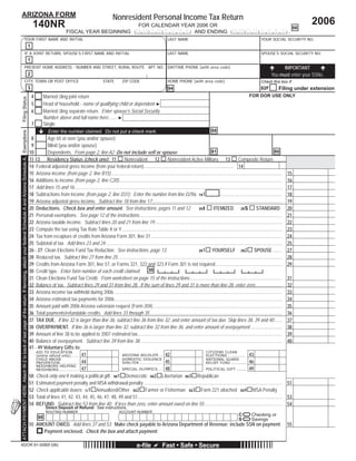azdor.gov Forms 140NR | PDF