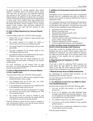 azdor.gov Forms 140nri | PDF