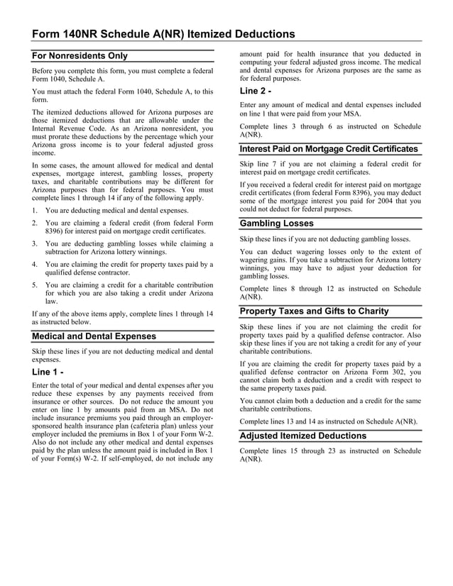 instr%20140NR%20Schedule%20A | PDF