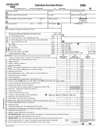 azdor.gov Forms 140xf | PDF | Personal Taxes | Personal Finance
