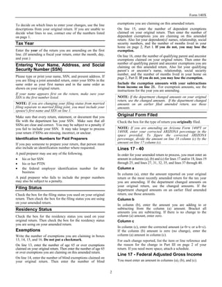 azdor.gov Forms 140X%20instructions | PDF