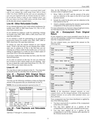 azdor.gov Forms 140X%20instructions | PDF