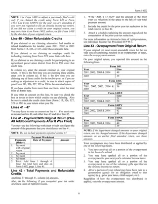 azdor.gov Forms 140X%20instructions | PDF