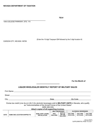 tax.state.nv.us documents LIQ-4a%20MILITARY | DOC | Alcoholic Beverages ...