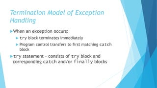 130410107010 exception handling | PPT