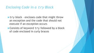 130410107010 exception handling | PPT