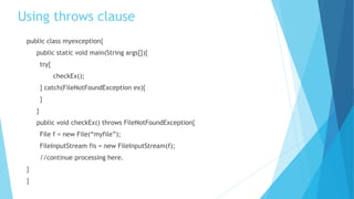 130410107010 exception handling | PPT