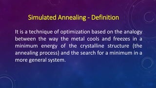 Simulated annealing in n - queens | PPTX