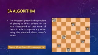 Simulated annealing in n - queens | PPTX