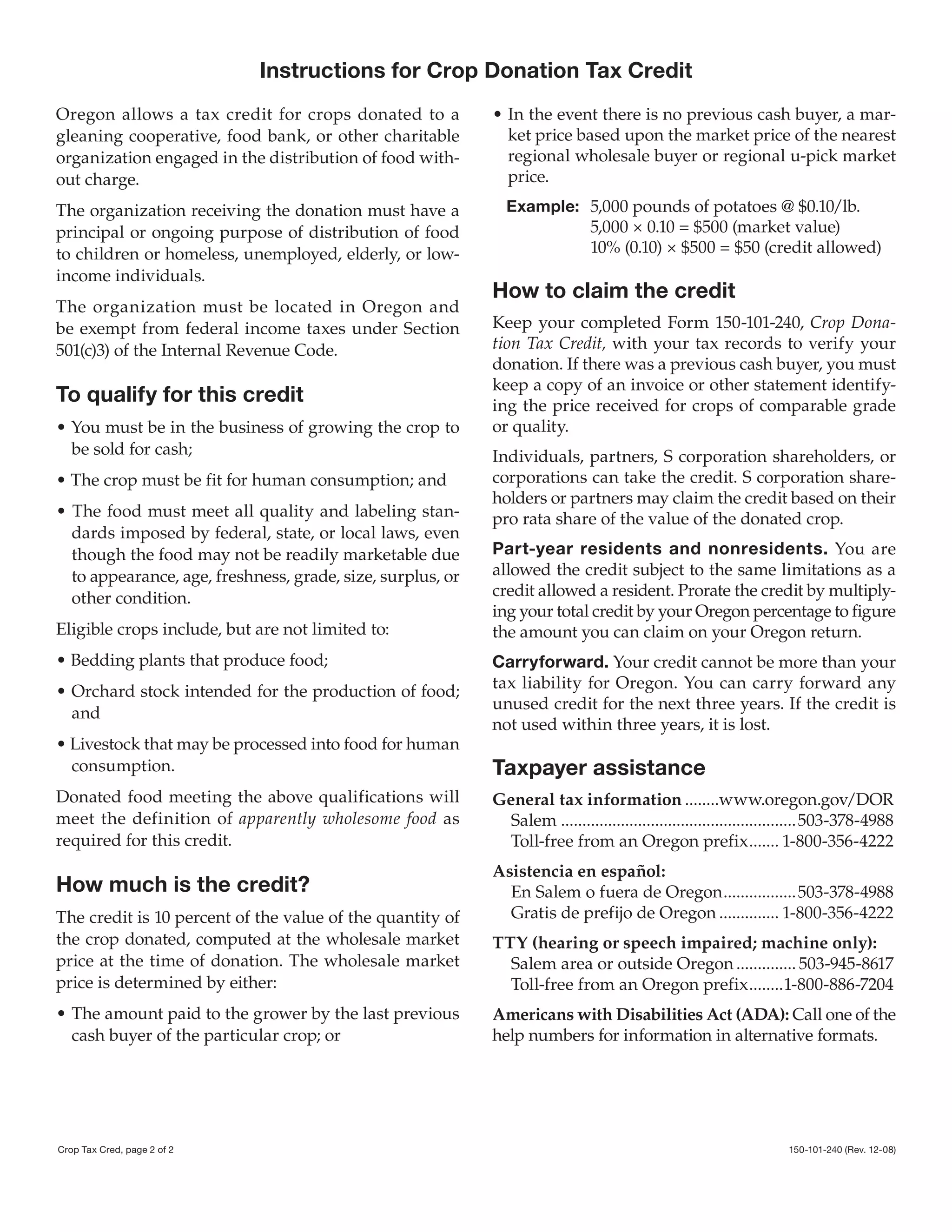 egov.oregon.gov DOR PERTAX 101-240 | PDF