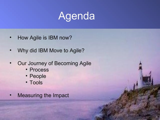 The Agile Revolution of IBM | PPT | Computer Software and Applications ...