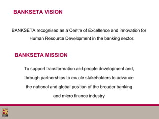 130430bankseta business strategic plan and annual performanceppt | PPT